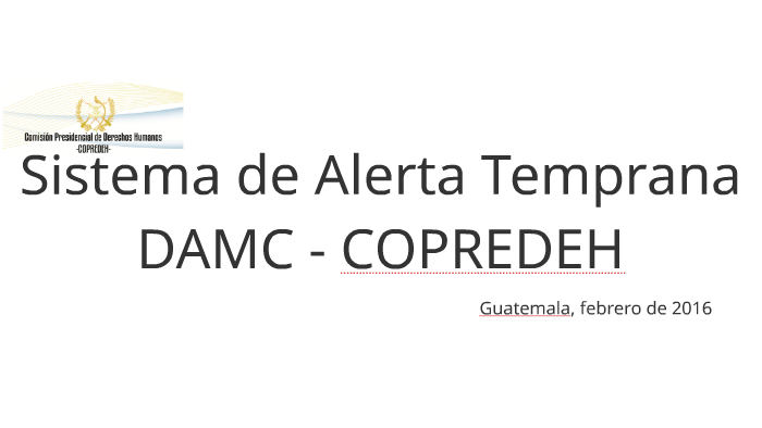 SAT - COPREDEH - Datos enero 2016 by Jorge Villagran on Prezi