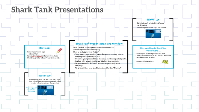 Shark Tank Presentations By Stephanie Schmidt
