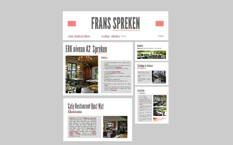 FRANS SPREKEN by Diederik Blom on Prezi