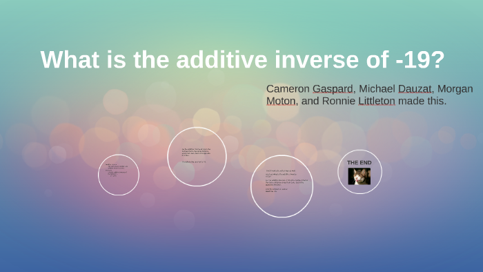 Additive Inverse