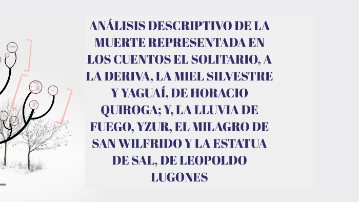 ANÁLISIS DESCRIPTIVO DE LA MUERTE REPRESENTADA EN LOS CUENTO by Alberto ...