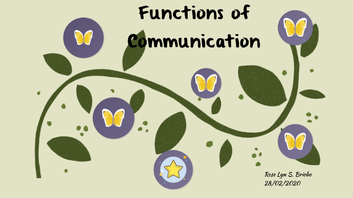 FUNCTIONS OF COMMUNICATION by Rose lyn Briobo on Prezi
