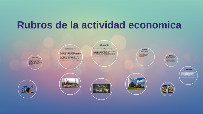 Rubros de la actividad economica by denisse adasme on Prezi