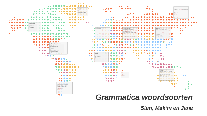 gramatica woordsoorten. by Sten Hendriks on Prezi