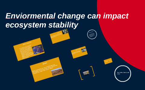 Enviormental change can impact ecosystem stability by Jasmine Pineda on ...