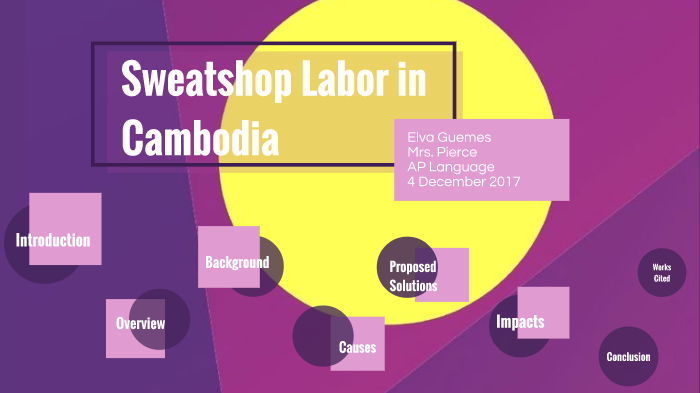 Sweatshop Labor in Cambodia by Elva Guemes on Prezi