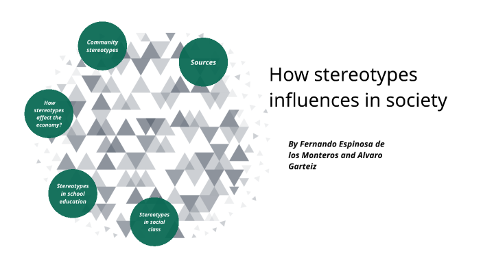 How stereotypes influence in society by Alvaro garteiz on Prezi