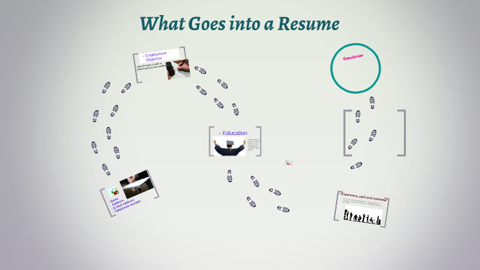 What Goes into a Resume by Robyn Megara on Prezi