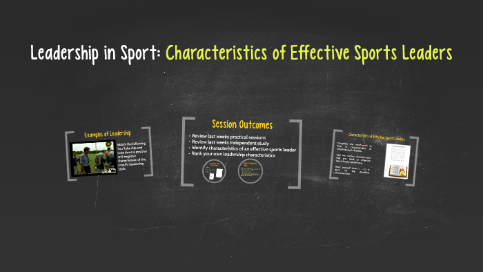 Leadership in Sport: Characteristics of Effective Sports Lea by Helen ...