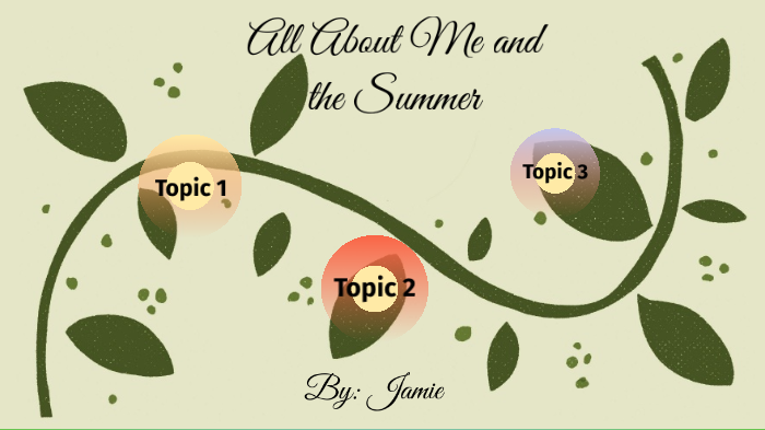 Jamie Batista: All About Me and the Summer by Jamie Batista on Prezi