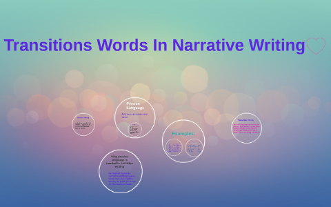 Transitions Words In Narrative Writing by Samantha Schulman on Prezi