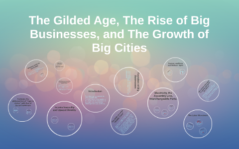The Gilded Age, The Rise of Big Businesses, and The Growth o by emily ...