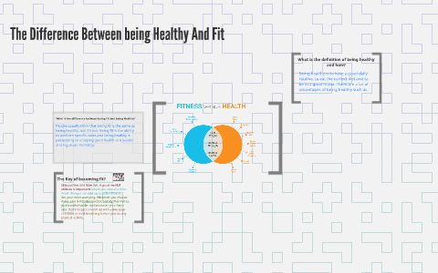 The Difference Between being Healthy And Fit by Lawbster Li on Prezi