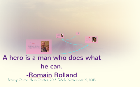 A hero is a man who does what he can. by Sarah Pharr on Prezi