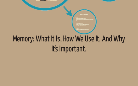 Memory: What It Is, How We Use It, And Why It's Important. by JoAnne ...