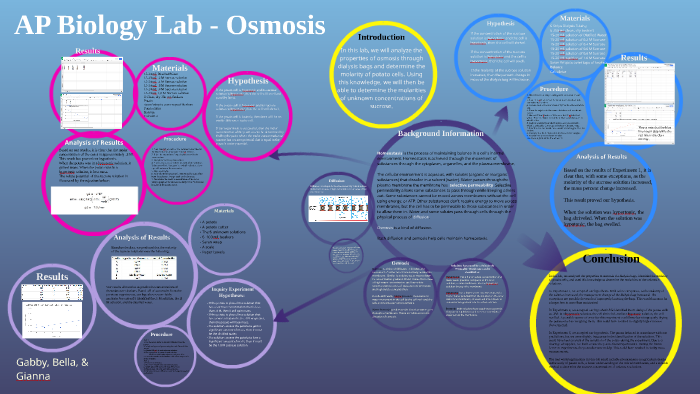 AP Biology Lab - Osmosis by G D