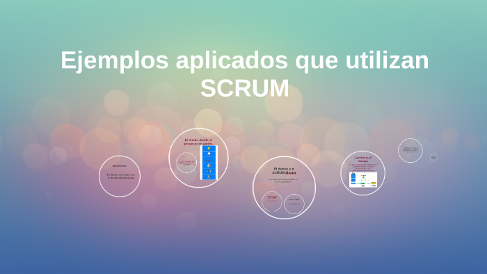 Ejemplos aplicados que utilizan SCRUM by Dahlia glez on Prezi