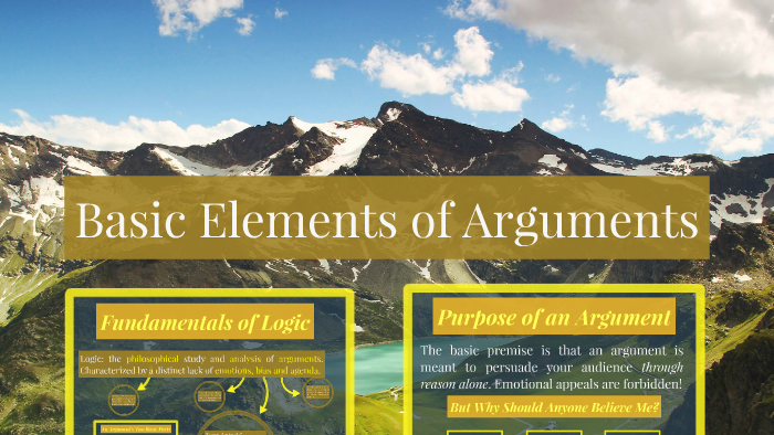 Basic Elements of Arguments by Jason King on Prezi