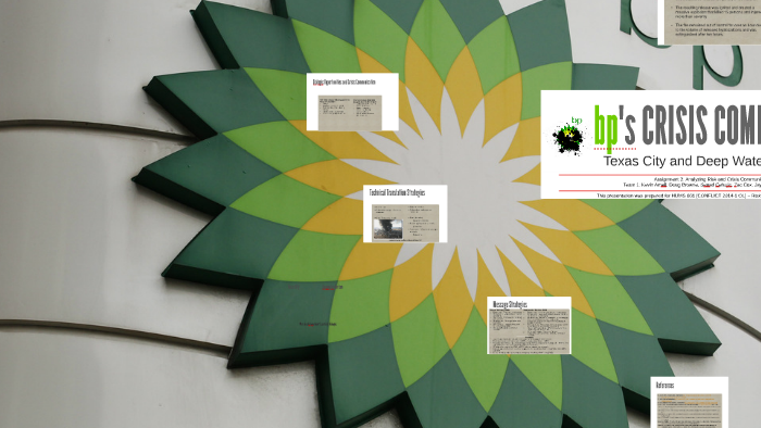 bp's CRISIS COMMUNICATION by Francis Harrison