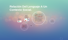 Relacion del lenguaje a un contexto social. by melissa avila on Prezi