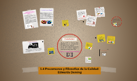 1.4 Precursores y Filosofías de la Calidad: Edwards Deming by Karla Valencia on Prezi