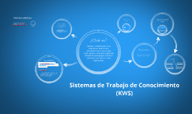 KWS ( Knowledge work system)( (Sistemas del trabajo del cono by on Prezi