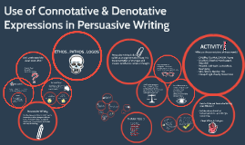 Use of Connotative & Denotative Expressions in Persuasive Wr by maria ...
